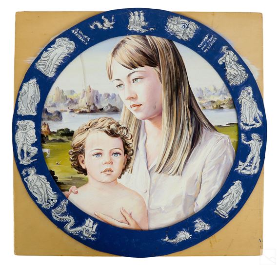 Giovanni Pacor | Giovanni Pacor b.1943 Mother with Child Painting ...