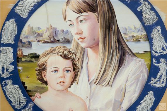 Giovanni Pacor | Giovanni Pacor b.1943 Mother with Child Painting ...