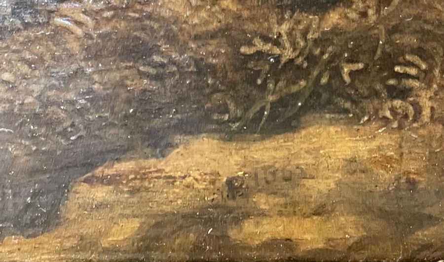 Peter Cosyn | Chasseur et personnages dans un paysage boisé avec un lac ...