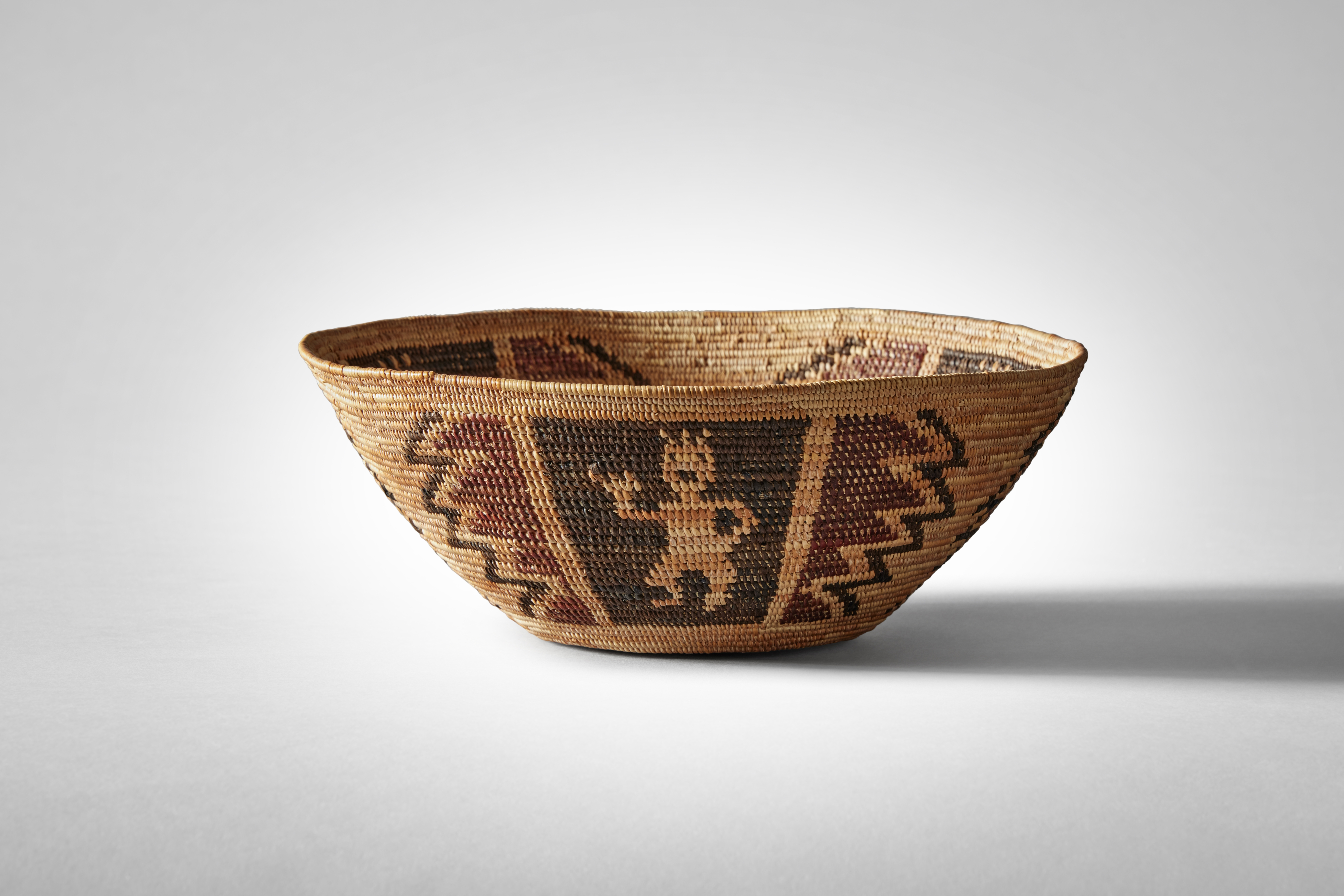 Minnie Hancock Wilcox | Wukchumni Yokuts Polychrome Basket Bowl | MutualArt