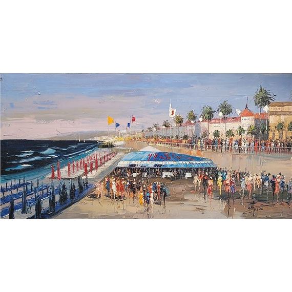 Antonio Palmieri | PALMIERI Antonio ( 1946 - 2019)Huile sur toileFÊTE ...