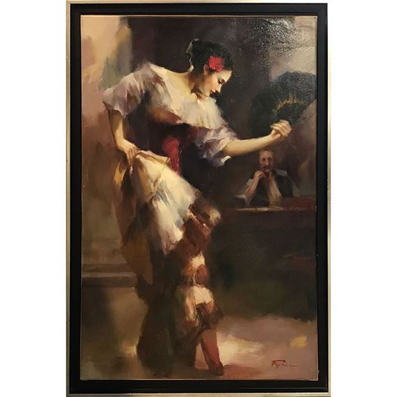 Robert Fisher | FISHER Robert (XX ème siècle)Huile sur toileDANSEUSE ...
