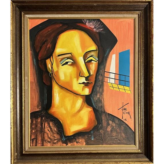 Juan Cook | COOK Juan (1948 - )Huile sur toileL’ESPAGNOLESignée et ...