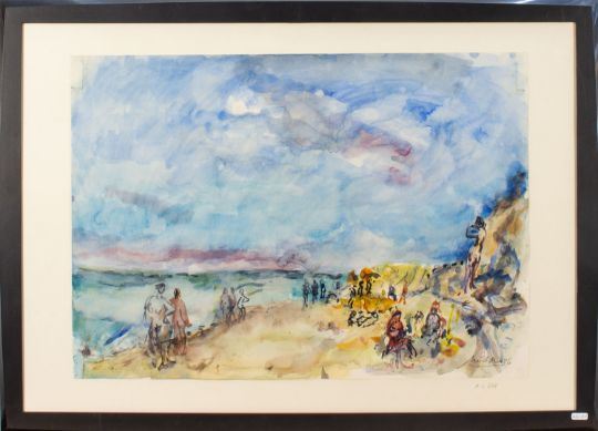 Heinz Mutterlose | FKK-Strand Aquarell | MutualArt