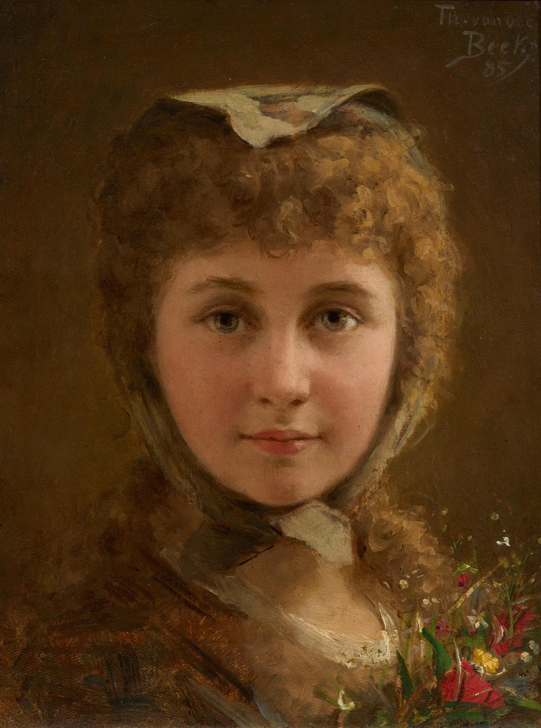 Theodor von der Beek | Blumenmädchen. | MutualArt