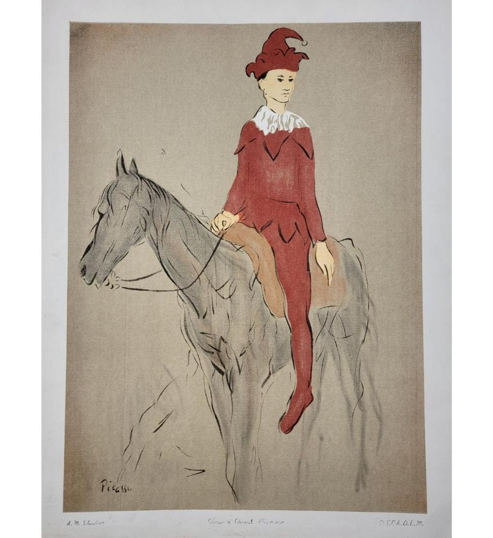 Pablo Picasso | Clown a Cheval | MutualArt