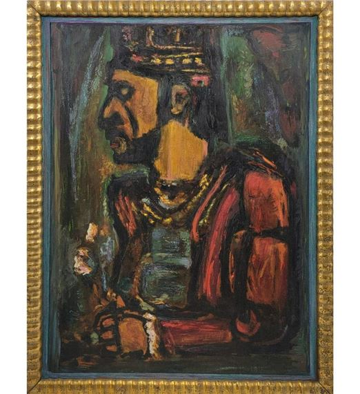 Georges Rouault | French-Georges Rouault 1871-1958 The Old King Painted ...