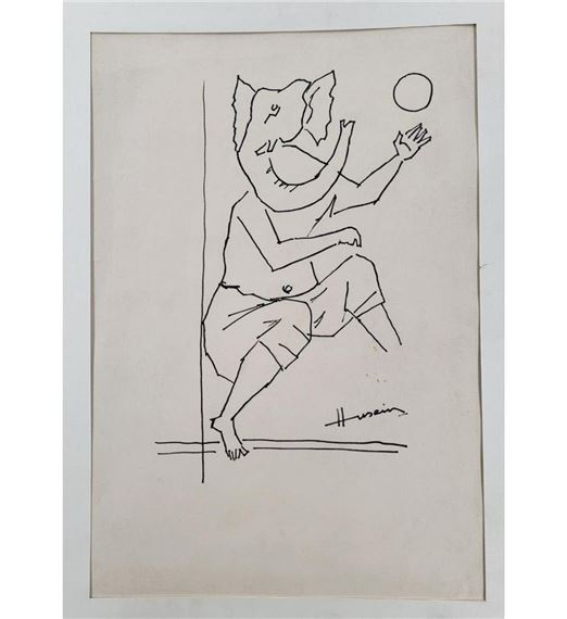Maqbool Fida Husain | INDIA-MAQBOOL FIDA HUSAIN 1913-2011 Vinayak Ink ...
