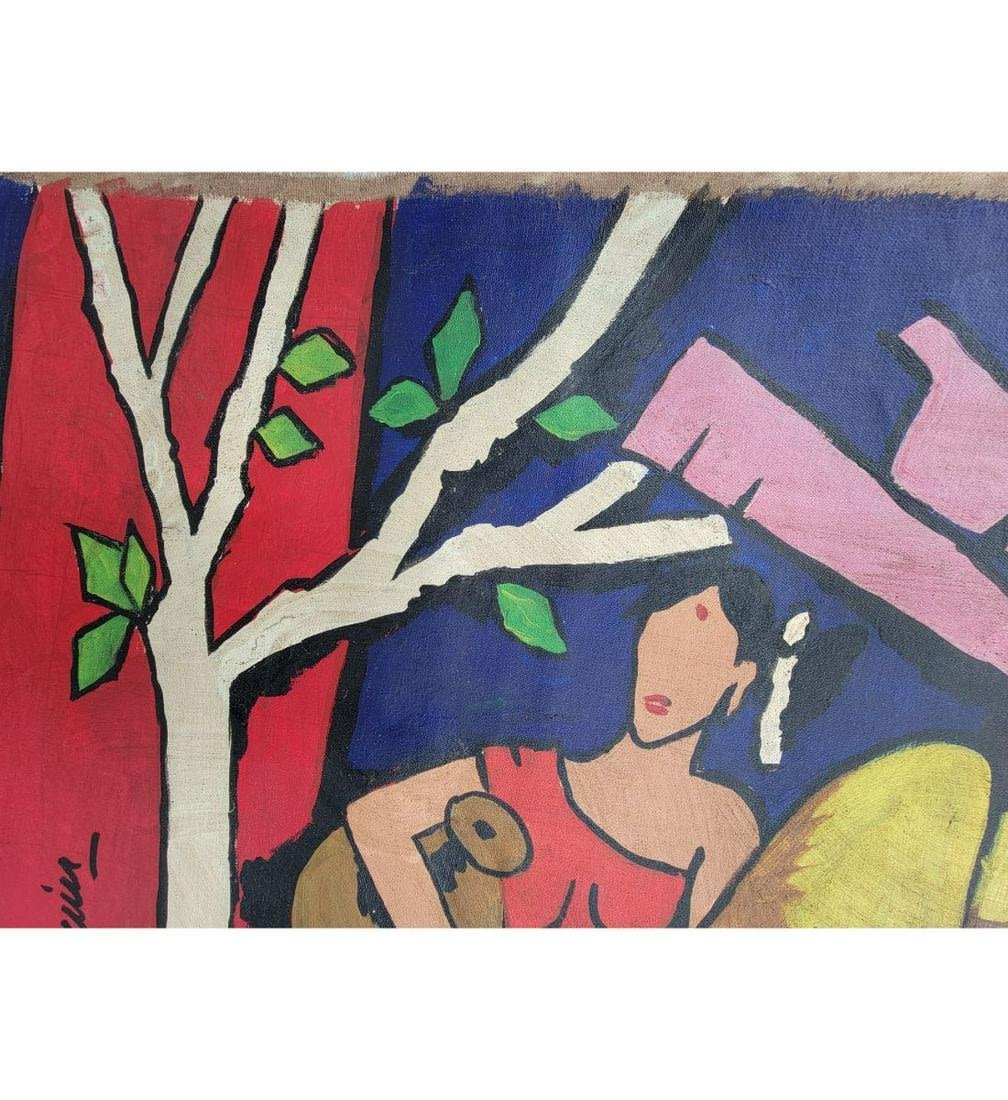 Maqbool Fida Husain | INDIA-MAQBOOL FIDA HUSAIN 1913-2011 Acrylic On ...