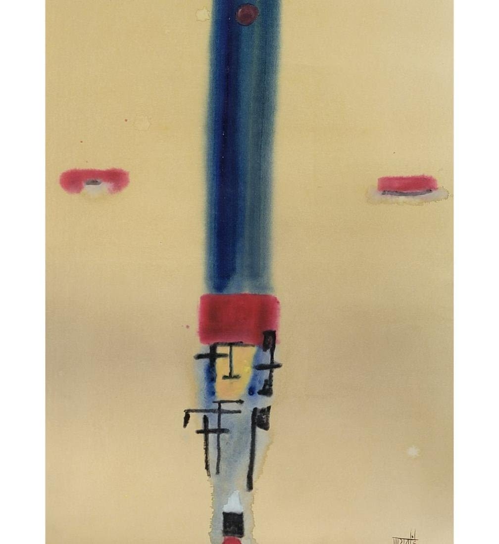 Vasudeo S. Gaitonde | A Watercolor Painting Signed & Dated Vasudeo S ...