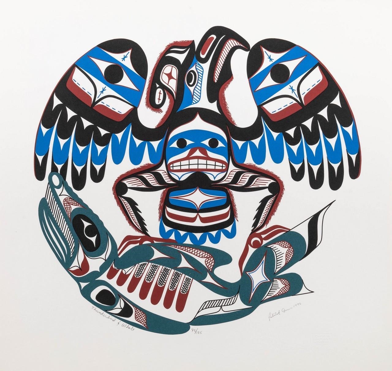 Patrick Amos | Thunderbird and Whale (1992) | MutualArt