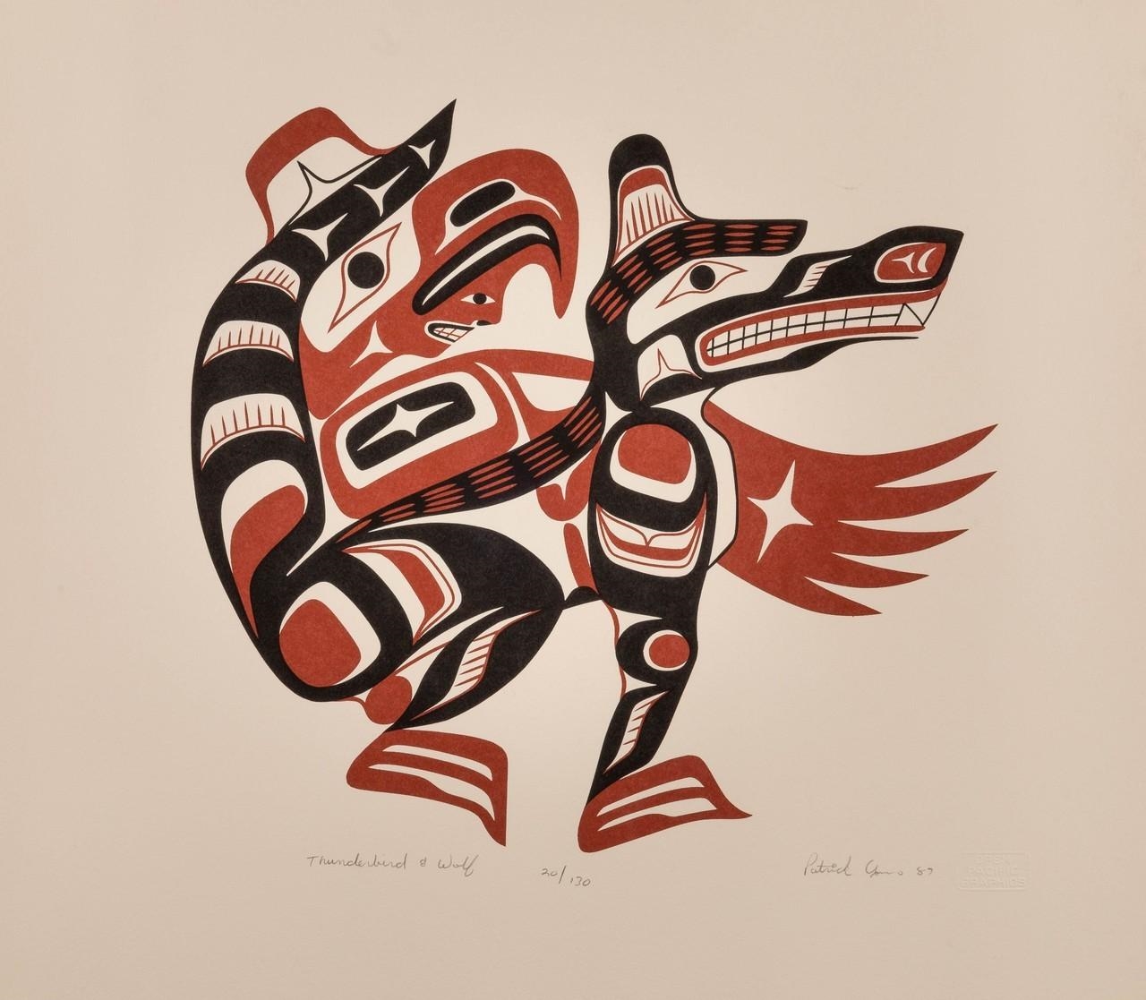 Patrick Amos | Thunderbird and Whale (1992) | MutualArt