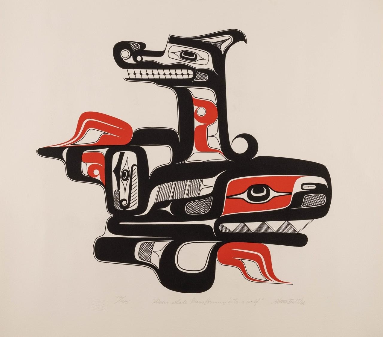 Art Thompson | Killer Whale Transforming into Wolf | MutualArt