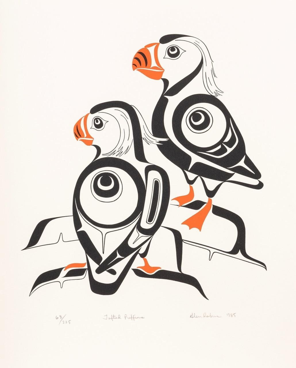 Glen Rabena | Tufted Puffins (1985) | MutualArt