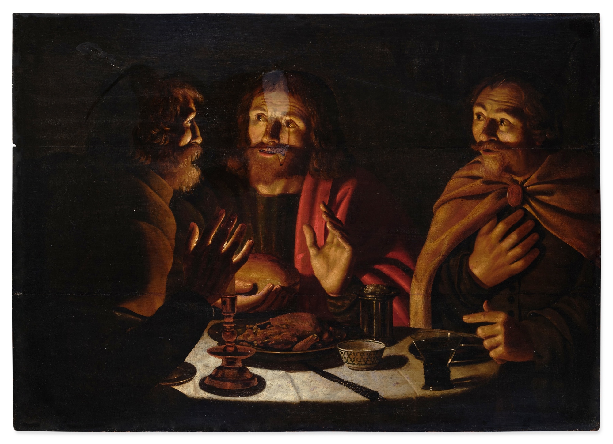 Crijn Hendricksz. Volmarijn | Christ at Emmaus (1637) | MutualArt