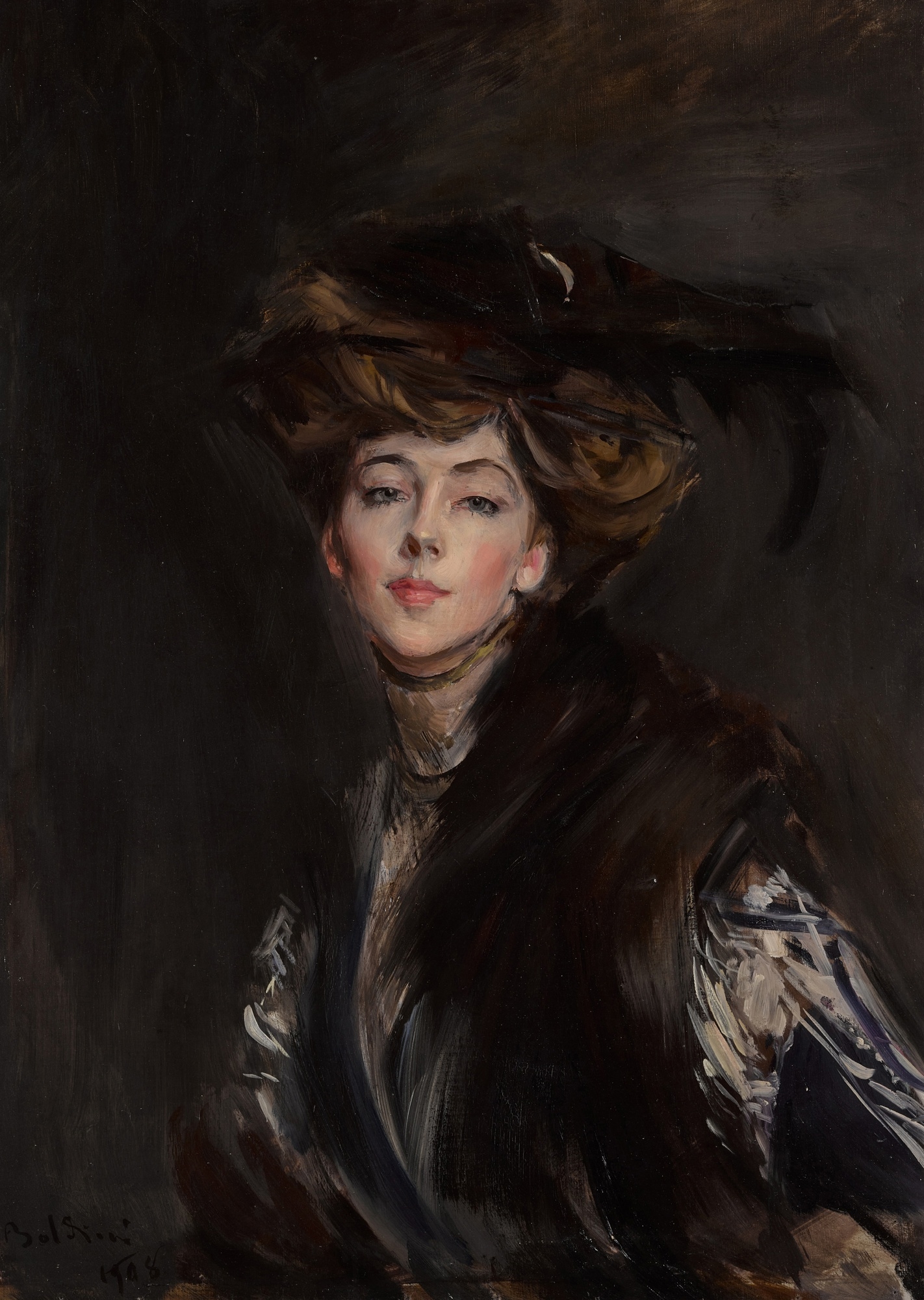 Giovanni Boldini | Portrait of Miss Anita Stewart (1908) | MutualArt