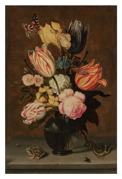 Ambrosius Bosschaert the Younger | Floral still life with a rose ...