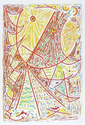 Egill Jacobsen | Composition in reed and yellow | MutualArt