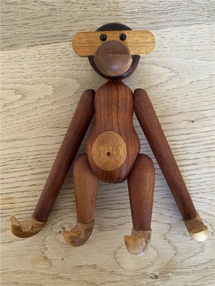 Kay Bojesen | A patinated teak and limba wood monkey | MutualArt