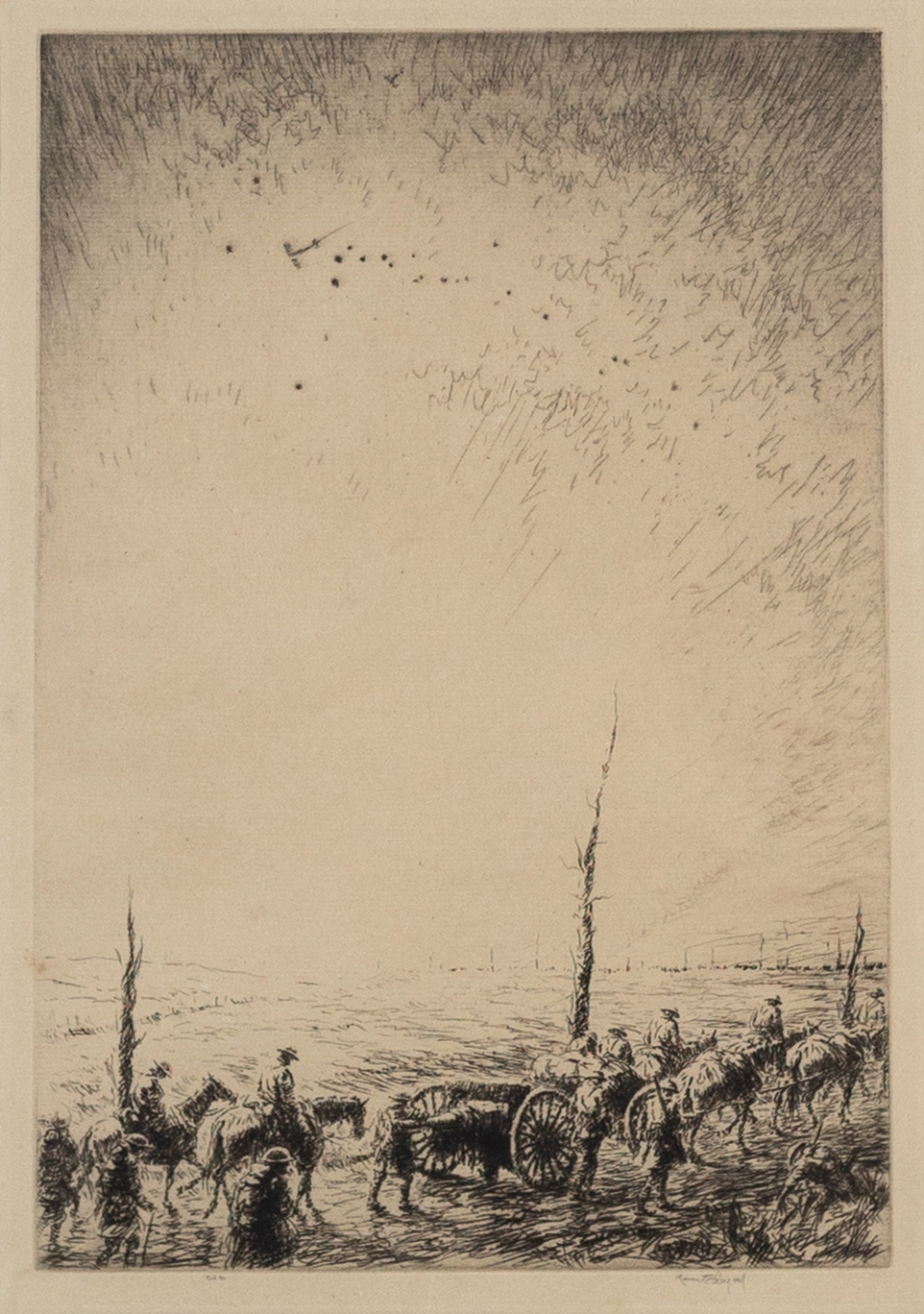 Kerr Eby | Scout Planes at Dawn from World War One | MutualArt