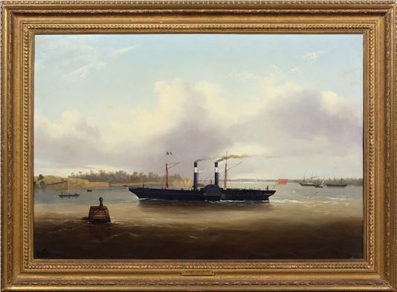 Henry Smartly | A British Steamboat in Shallow Water | MutualArt