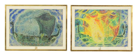 Erwin Dominik Osen | A PAIR OF 20TH CENTURY AUSTRIAN WATERCOLOURS ...