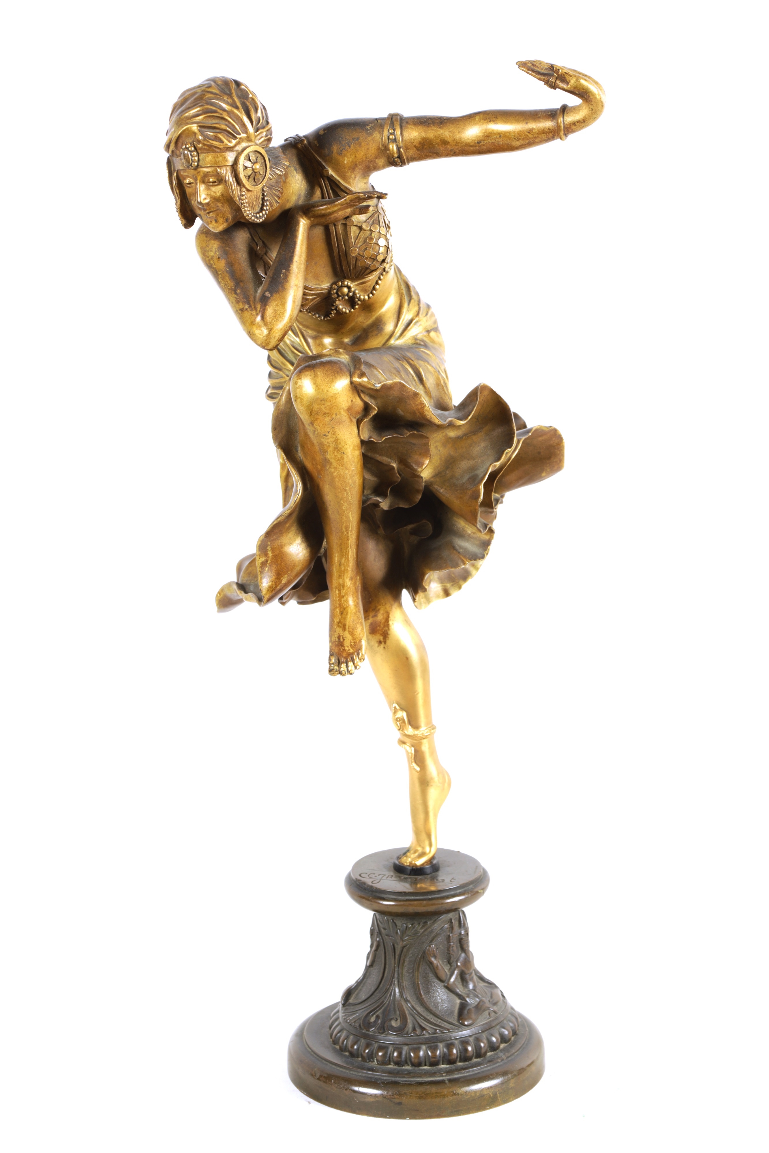 Claire Jeanne Roberte Colinet | . A STYLISH ART DECO GILT BRONZE ...