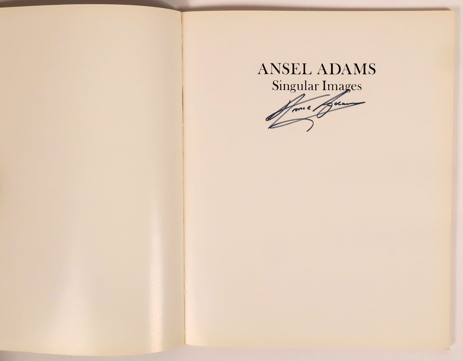 Ansel Adams | Signed Ansel Adams Book (1974) | MutualArt