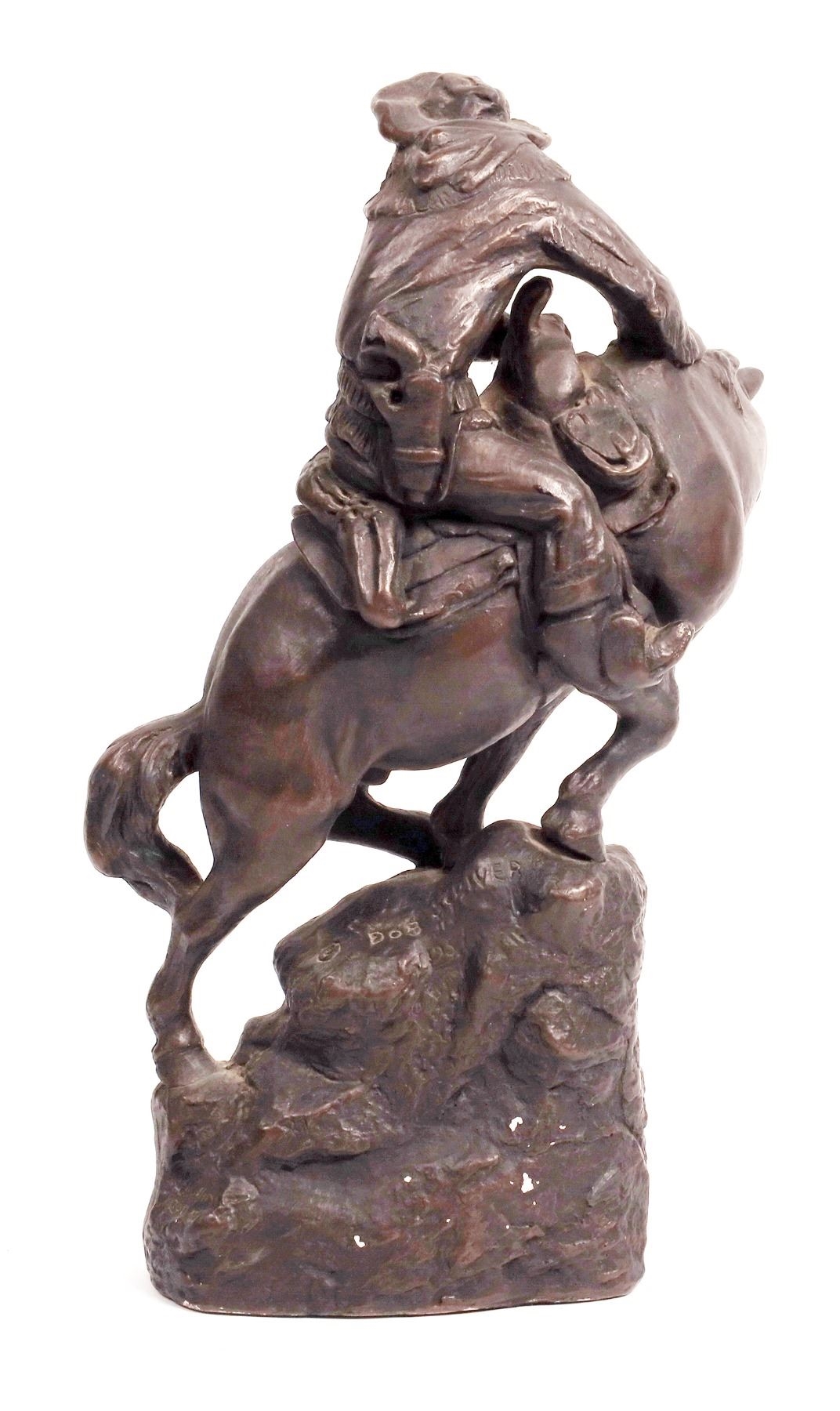 Bob Scriver | Bob Scriver Cowboy Bronze Sculpture (1957) | MutualArt