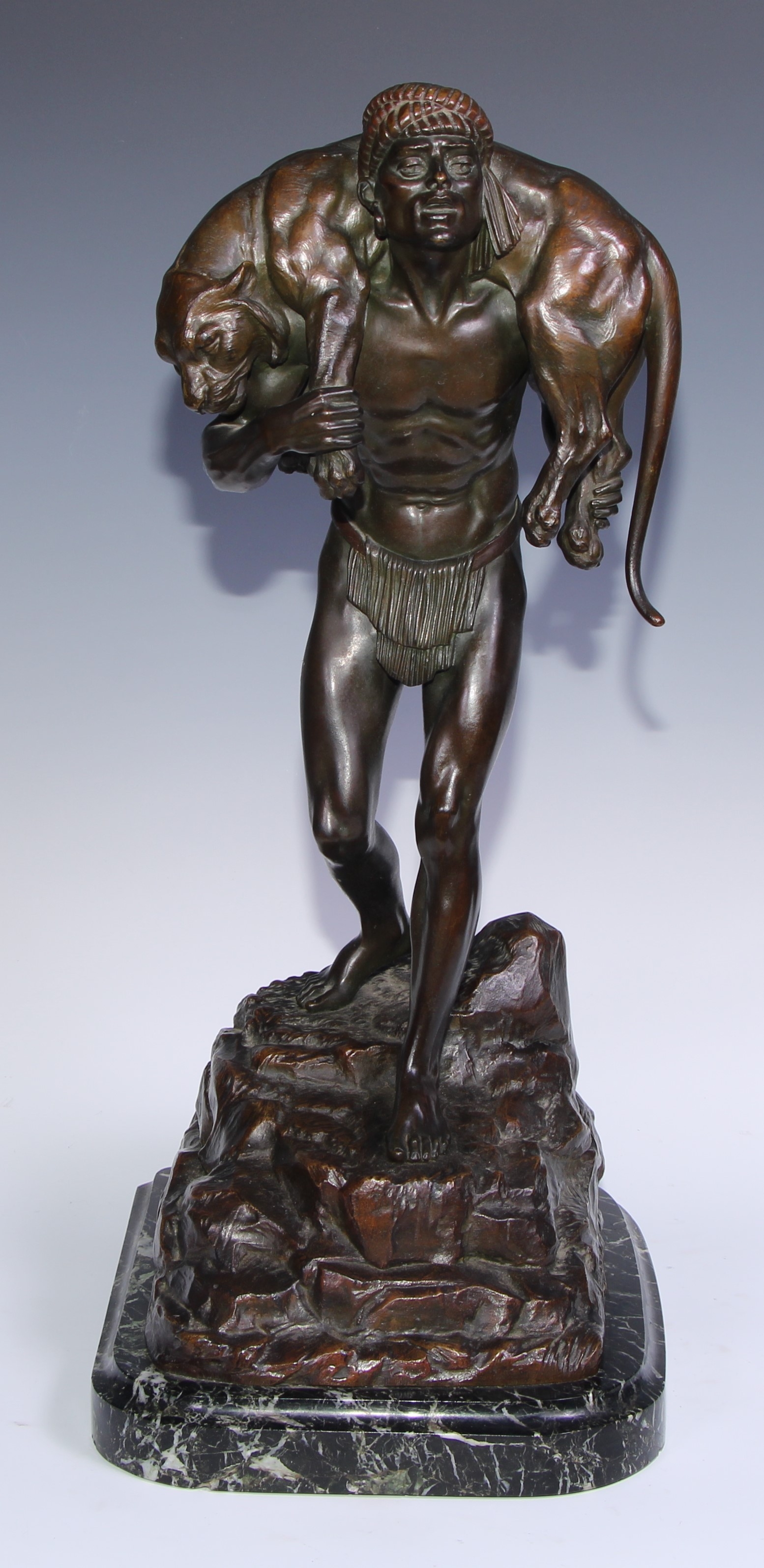 Demétre H. Chiparus | Orientalist figure carrying a lioness | MutualArt