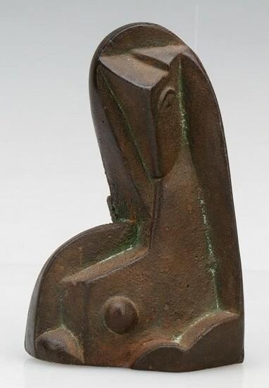 Henri Laurens | Cast iron Cubist sculpture (1920) | MutualArt