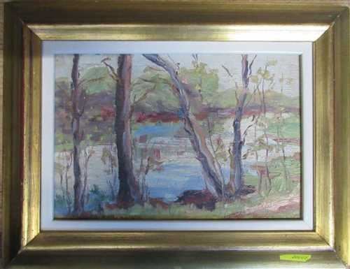 Elizabeth A. McGillivray Knowles | View Through Trees to River | MutualArt