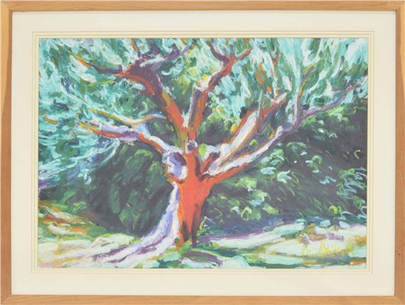 Paul Deacon | - A grand old olive tree, Provence' (1994) | MutualArt