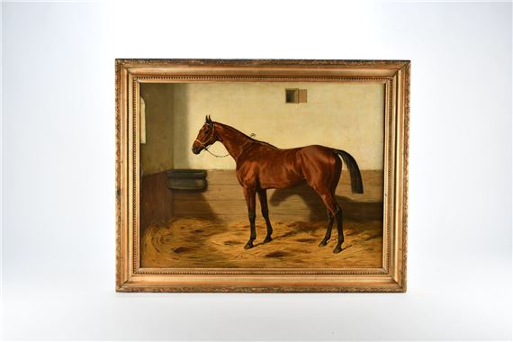 Emil Adam | Pur-sang au box (1884) | MutualArt