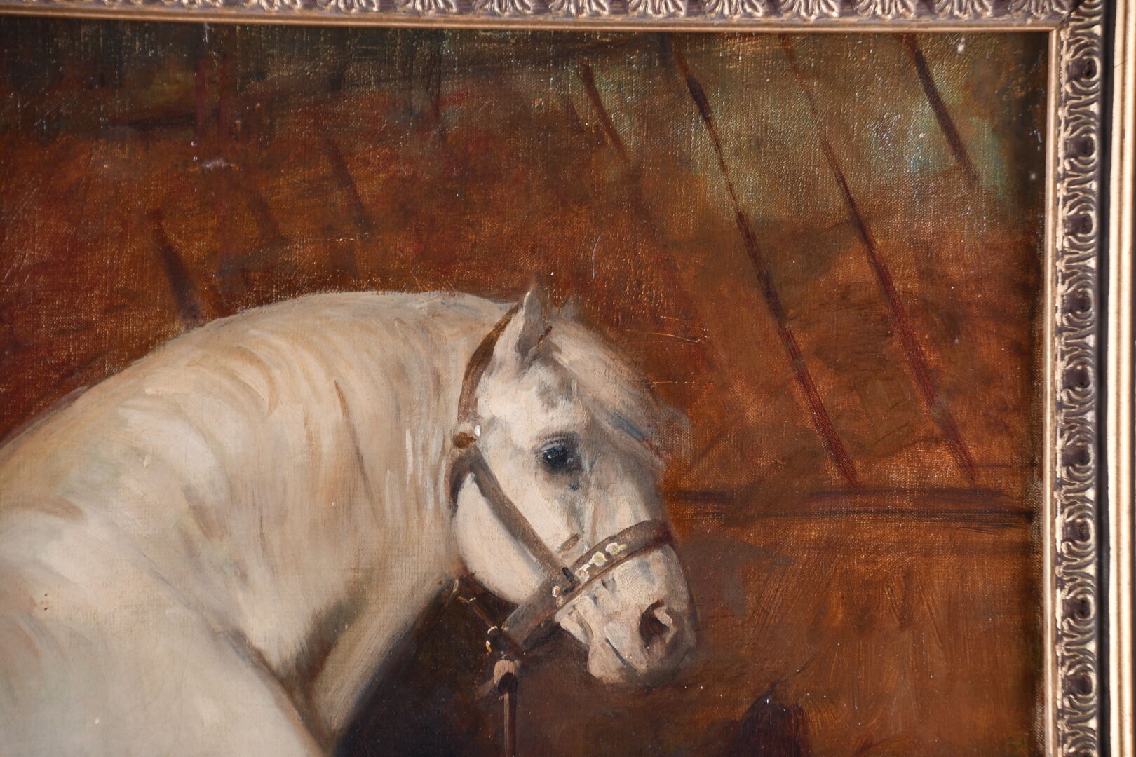 Gustave Surand | . Cheval à l'écurie. | MutualArt