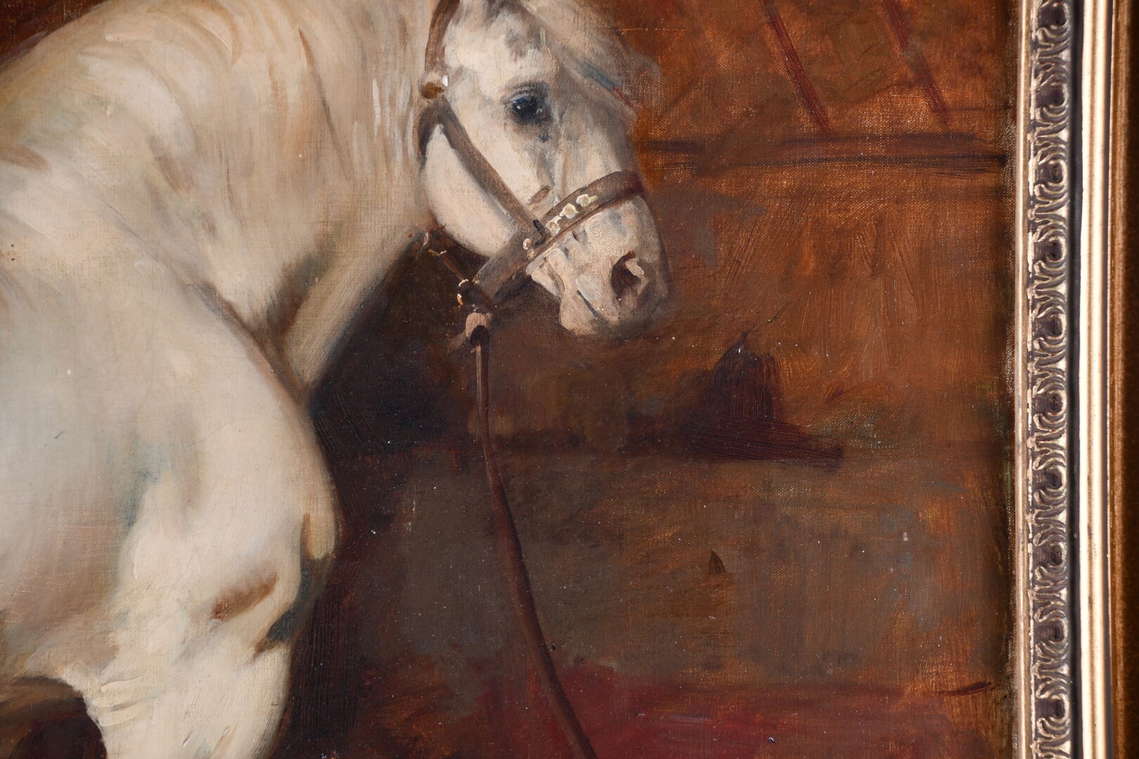 Gustave Surand | . Cheval à l'écurie. | MutualArt