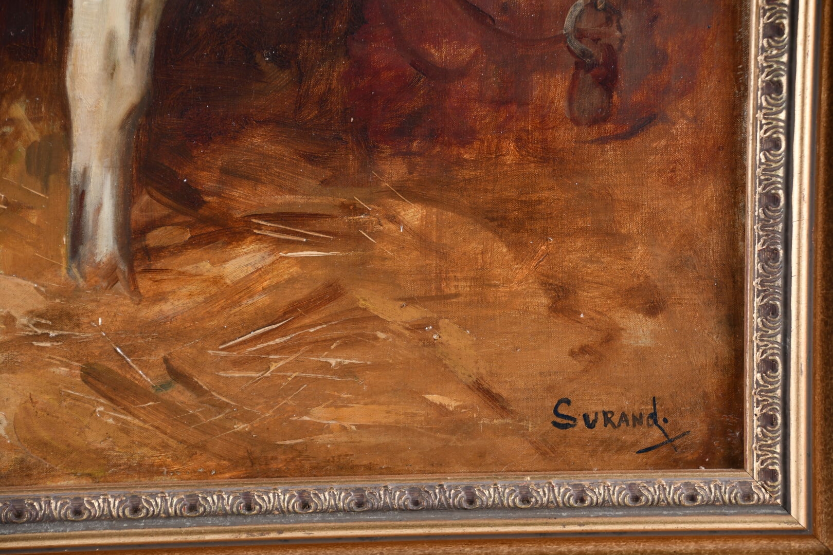 Gustave Surand | . Cheval à l'écurie. | MutualArt
