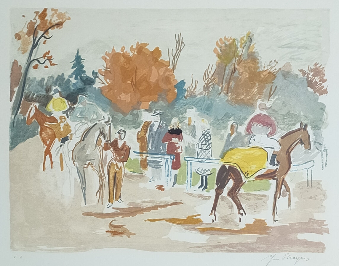 Yves Brayer | Au paddock | MutualArt