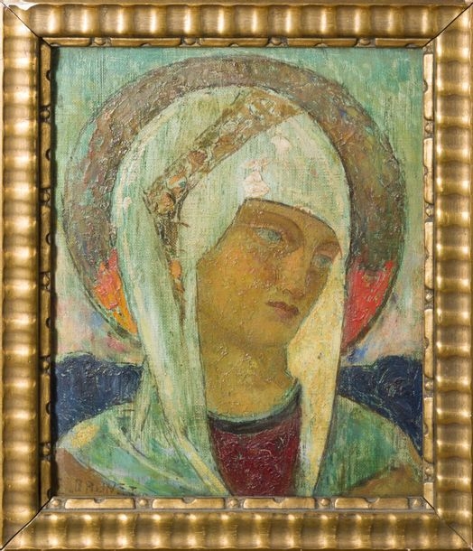 Emile Brunet | Sainte Geneviève Oil on cardboard | MutualArt