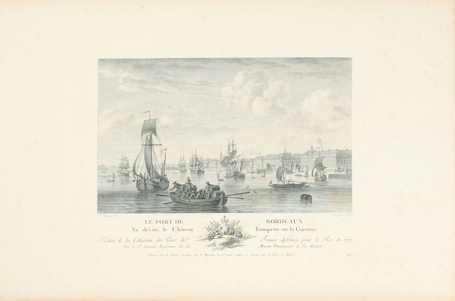 Nicolas-Marie Ozanne | The Port of Bordeaux seen in front of the ...