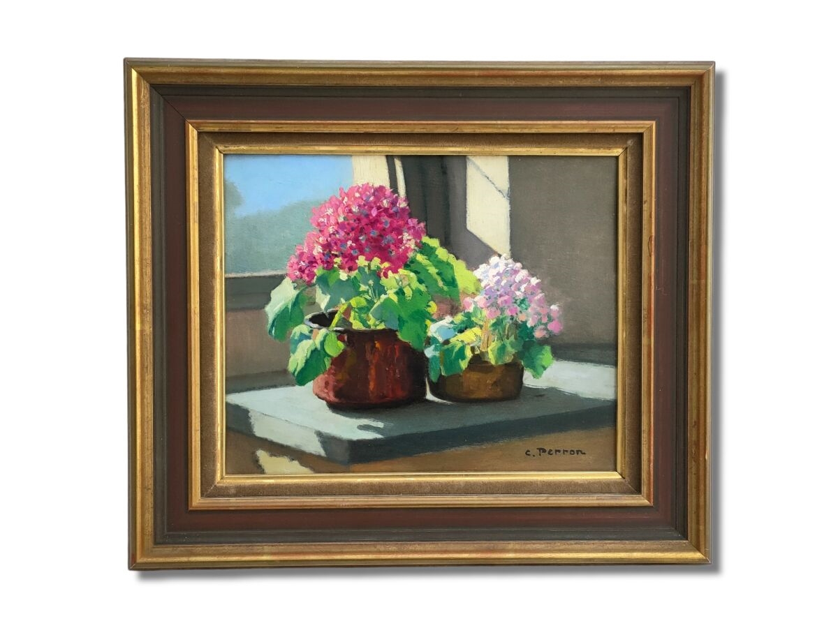 Charles Perron | Les hortensias | MutualArt