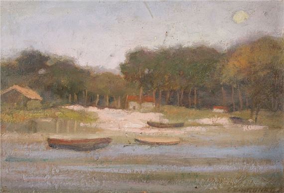 Emile Brunet | Émile BRUNET (1869-1943) Moonlight on the... - Lot 155 ...