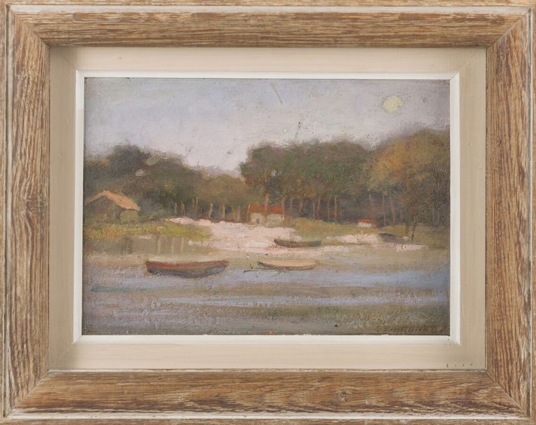 Emile Brunet | Émile BRUNET (1869-1943) Moonlight on the... - Lot 155 ...