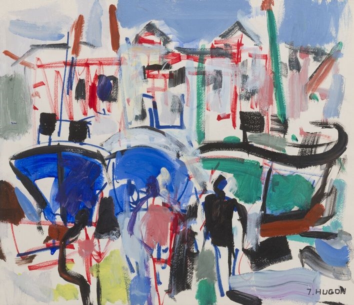 Jean Hugon | Jean HUGON (1919-1990) St Jean de Luz Mixed... - Lot 184 ...