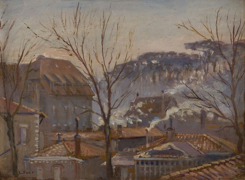 Pierre Léonce Furt | Perspective view on the roofs from my window ...