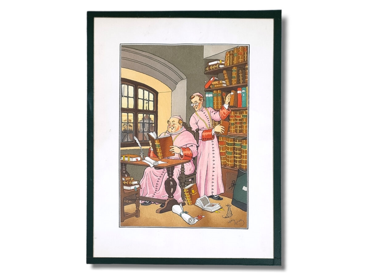 Harry Eliott | Le clergé dans la bibliothèque | MutualArt