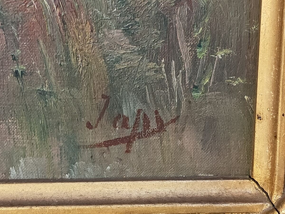 Louis-Aimé Japy | Personnages près d'un plan d'eau | MutualArt