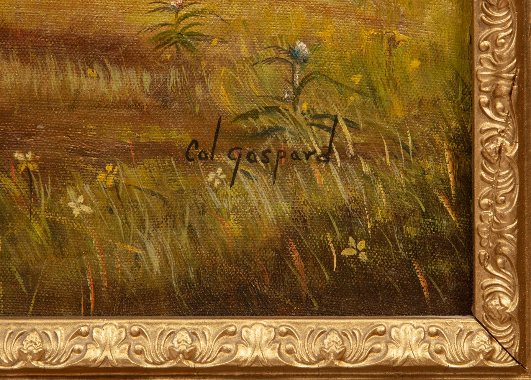 Cal Gaspard | Farmhouse with Chickens | MutualArt