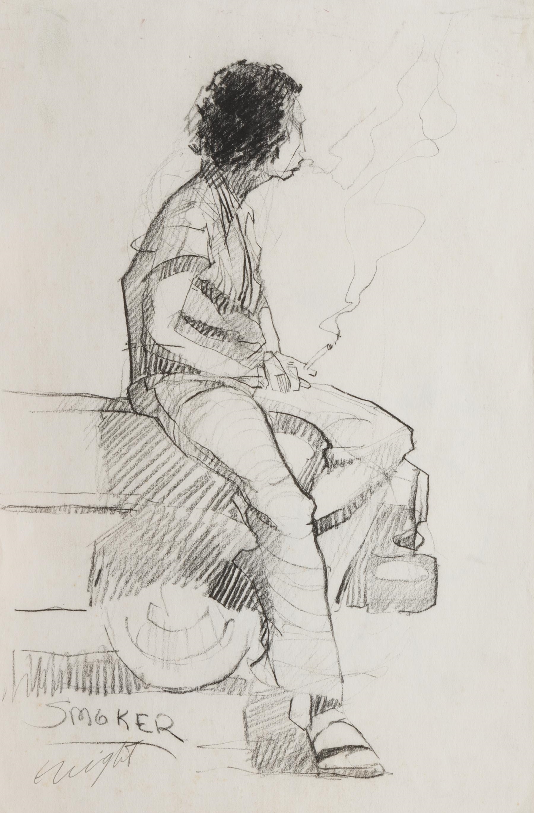 Don Wright | The Smoker | MutualArt