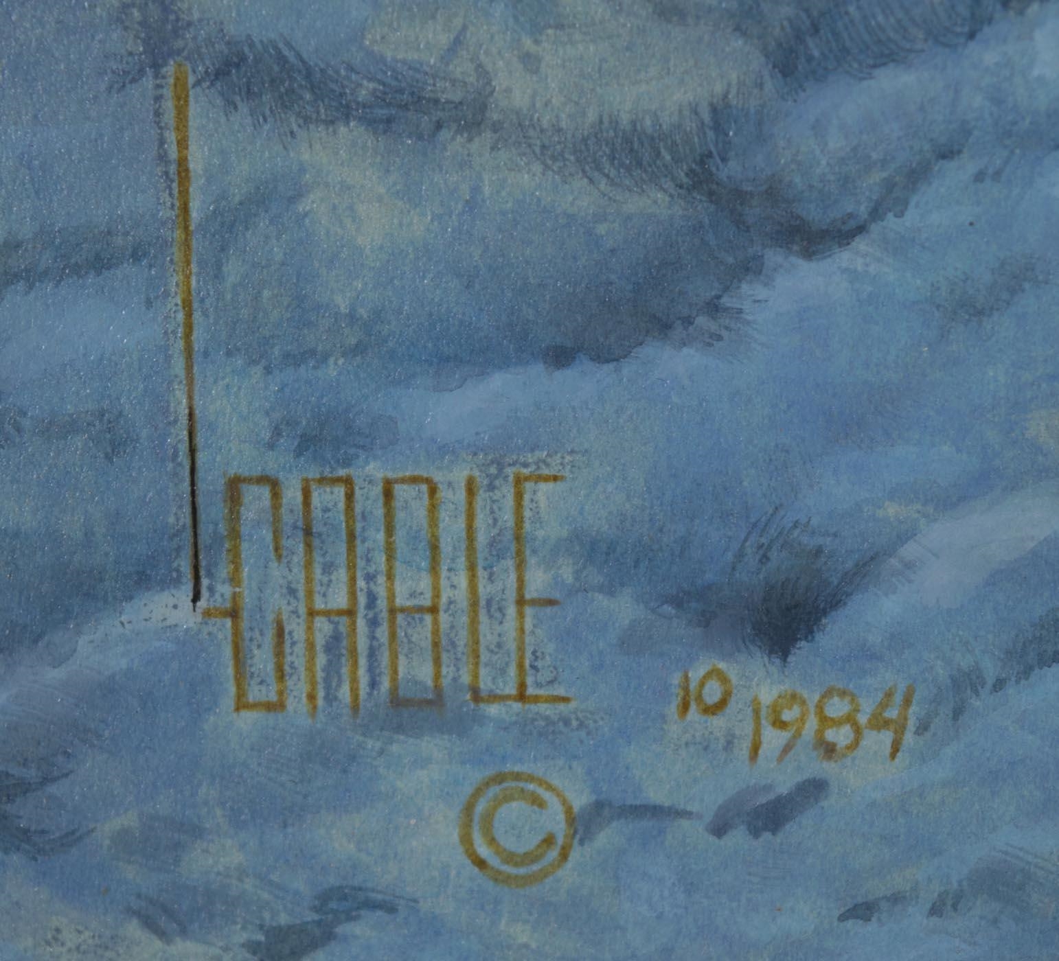 Lee Cable | LEE CABLE OIL ON BOARD (1984) | MutualArt